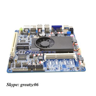 DC 8V - 36V Industrial PC Motherboard With 6 RS232 COM 2 Mini PCI - E Dual Display