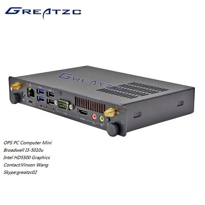 ZC - OPS5010 Broadwell I3 5010u Fanless Embedded Computer With JAE Port OPS Mini PC For 4K