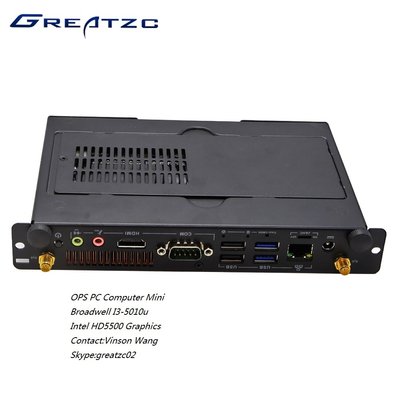 ZC - OPS5010 Broadwell I3 5010u Fanless Embedded Computer With JAE Port OPS Mini PC For 4K