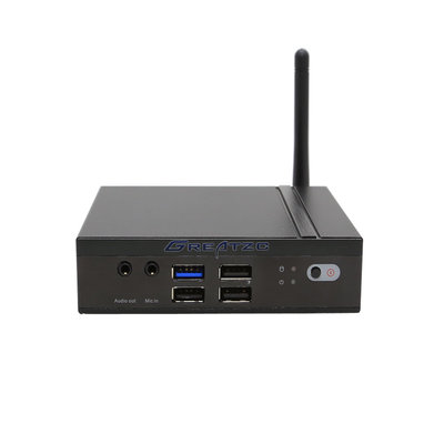 HDMI TDP 4.3W Fanless Mini PC Computer With 2 GB RAM N2807 CPU , Support MIC Line out