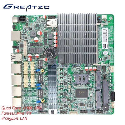 ZC-BT194L Quad Core CPU Fanless Motherboard Quad LAN , 4 Intel Network Card Controller