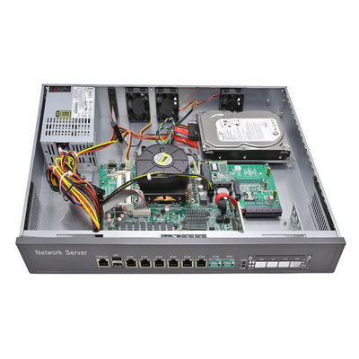 1U Rack Mounted Network Security Firewall PC LGA1150 CPU , Intel 6 LAN Card