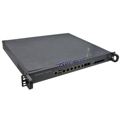 1U Rack Mounted Mini PC Computer LGA1150 CPU Firewall PC 6 LAN Intel Card