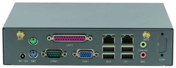 Mini Industrial PC Atom D2550 PC For POS , Dual LAN POS Computer