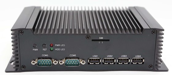 Atom N2800 Dual LAN Industrial Embedded Computer Fanless 6 COM Low Power Consumption