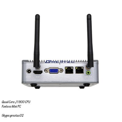Quad Core Fanless Industrial Computer J1900 Bay Trail CPU Mini HTPC