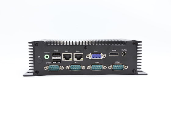 Dual LAN Fanless Industrial Computer Intel Atom N2800 CPU 6 COM 6 USB Fanless