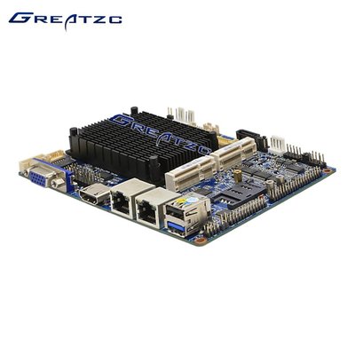 Industry Fanless N2807 intel bay trail motherboard With 6 COM , LVDS  HDMI Display