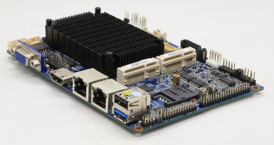 Industry 3.5 Inch Motherboard Fanless Pocessor Celeron N2807 With 6 COM LVDS