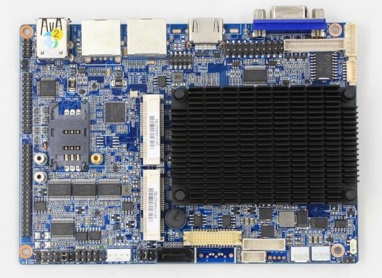 Industry 3.5 Inch Motherboard Fanless Pocessor Celeron N2807 With 6 COM LVDS