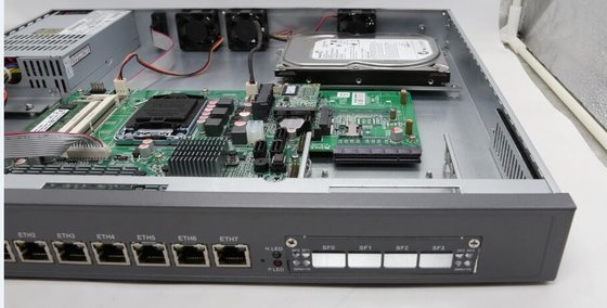 1U Rack Mount Firewall Motherboard With 8 Intel Gigabit Card Industrial Grade Firewall Server