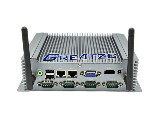 i5-3337U Fanless Industrial Pc With 6 COM Ports , 2* Gigabit Network Card