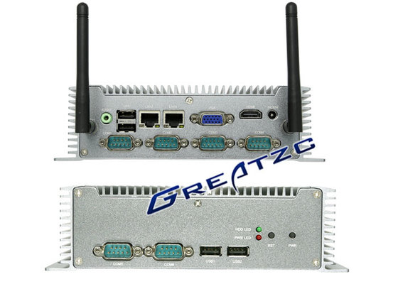 i5-3337U Fanless Industrial Pc With 6 COM Ports , 2* Gigabit Network Card