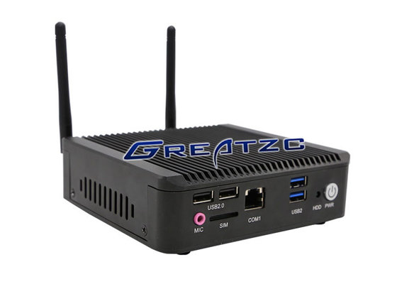 Dual Ethernet Embedded Industrial Pc , intel bay trail motherboard Dual Core CPU J1800