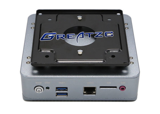 2 RJ45 Fanless Industrial Pc , Dual Core CPU J1900 Embedded PC