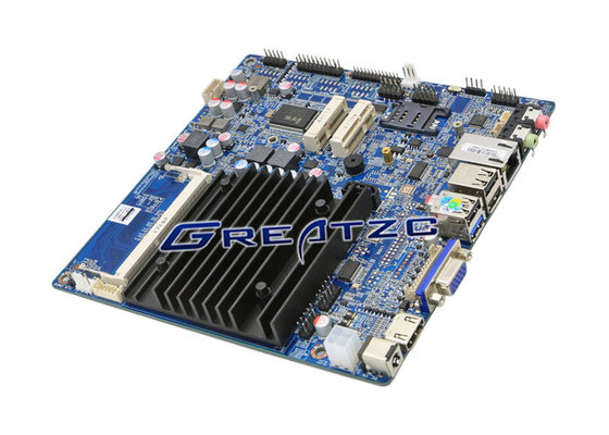 Fanless Design Industrial PC Motherboard Dual Core J1800 CPU , With 2 COM Port