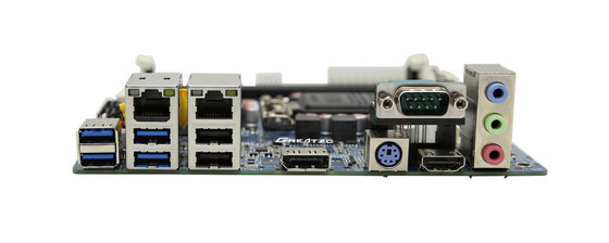 LGA115 Industrial PC Motherboard H110 Chipset , 2 RJ45 LAN , 12 COM Ports