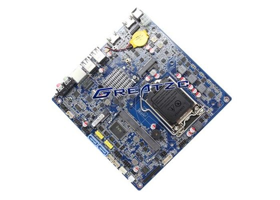 Computer Industrial PC Motherboard , LGA1151 Mini ITX Mainboard With 4 COM , 7th Generation CPU