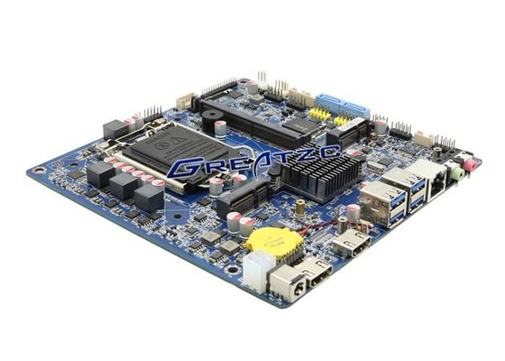 Computer Industrial PC Motherboard , LGA1151 Mini ITX Mainboard With 4 COM , 7th Generation CPU