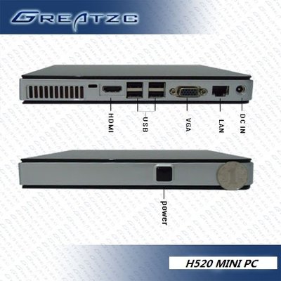 CPU Atom D2550 Mini PC Computer Nvida GT218 Graphics Independent Graphics PC With 5 USB VGA HDMI Ports