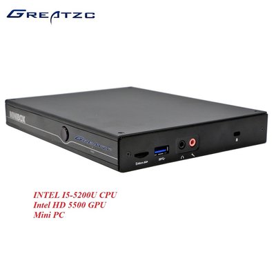 Intel 5th Gen Industrial Embedded Computer HD 4k Playing Dual Display DP HDMI 16GB RAM