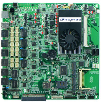 1037U 6 LAN Intel Ivy Bridge Firewall Motherboard With CF / PCI-E 8X / 2 SATA
