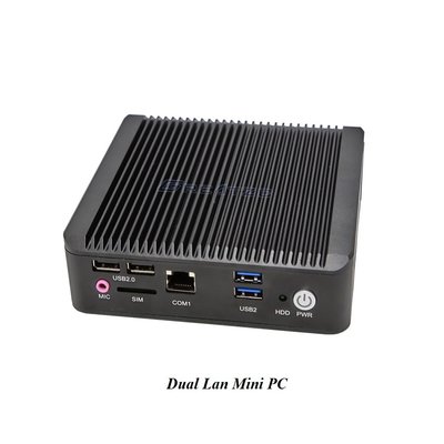 J1800 Exquisite Small Fanless Industrial PC With 4 USB 2 RJ45 LAN Ports