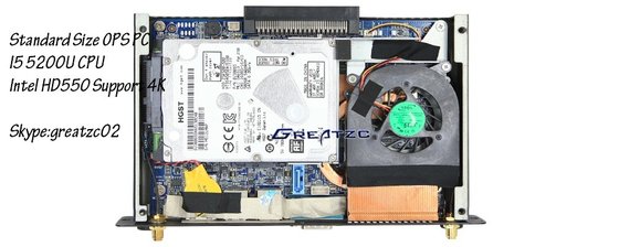 Core I5 Open Pluggable Specification PC / Low Power Mini PC Support 4K