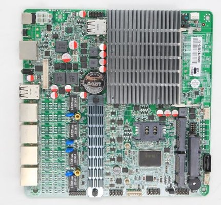 Quad Gigabit Fanless Motherboard Mini ITX Size With SIM Card Slot