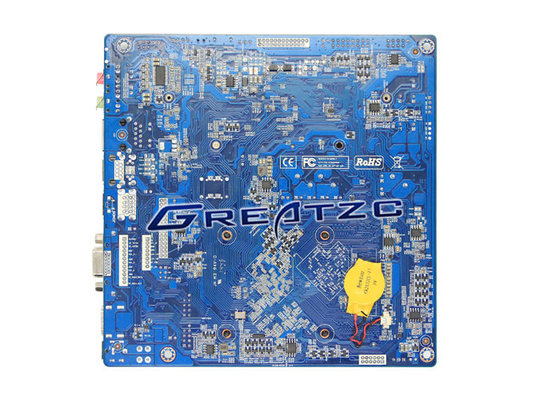 6 COM Fanless Motherboard , Mini Computer Quad Core Mainboard J1900 CPU