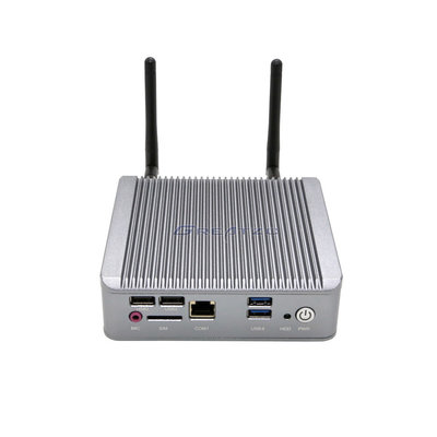 Quad Core Industrial Embedded Computer , Dual LAN small fanless pc Support 8GB