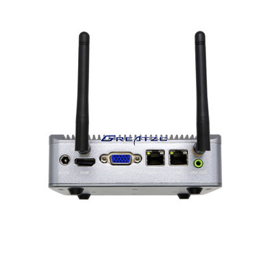 Quad Core Industrial Embedded Computer , Dual LAN small fanless pc Support 8GB