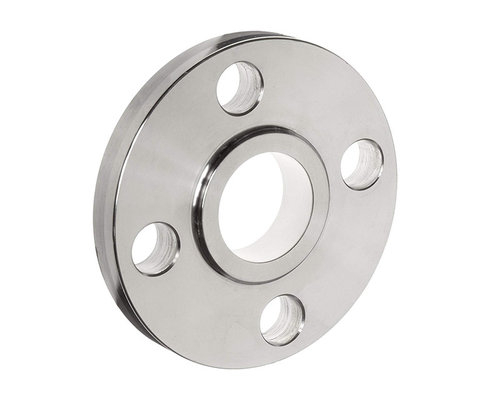 Silver 3.8kg Cast Pipe Plate Flange , Metal Pipe Flange For Manufacturing Plant