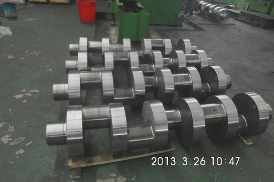 Metal Die Forging Crank Shaft Ф1500 , precision steel crankshaft balancing