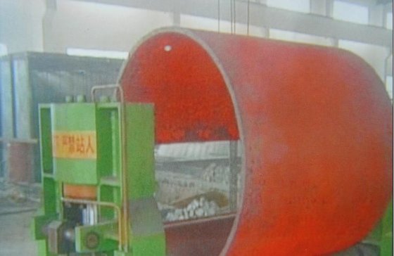 Round - Welded Steel Plate Industrial Steel Rollers , Quenching hardened steel rollers