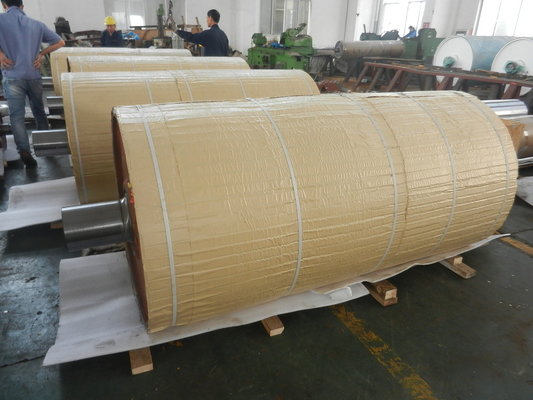 Length 3500mm Heavy duty steel rollers with Spindle Nose for Cold Rolling Line