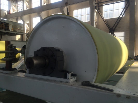 PU Rubber covered Rollers for Mechanical Industry , heavy duty shaft rollers