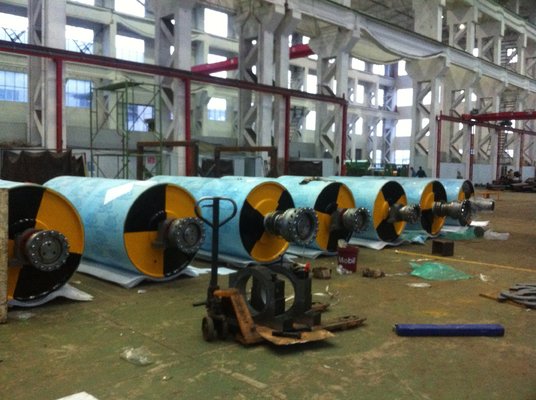 Diameter 1300mm Polyurethane Industrial Rubber Rollers with Corrosion Resistance
