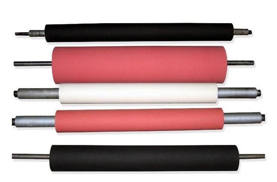 NBR / nitrile rubber buna Industrial Rubber Rollers Φ800 hard rubber roller
