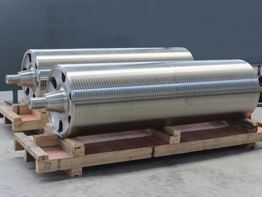 Professional Φ600 Grooved Sink Roller for Continuous Galvanizing Line