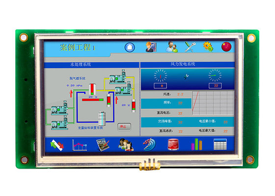 300 cd/m² brightness 800×480  resolution  5  inch  customized  industrial touch panel supplier