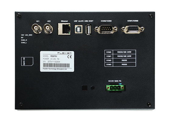 Customized 7 Inch Touch Screen HMI With Video Input / CAN High Brightness supplier