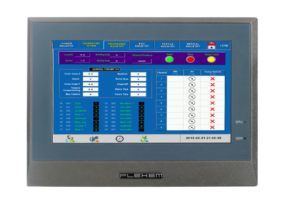Customized 7 Inch Touch Screen HMI With Video Input / CAN High Brightness supplier