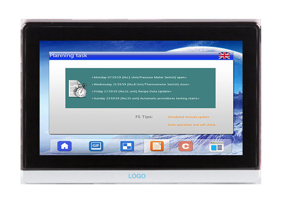 7 Inch TFT LCD Multi Touch Capacitive Touch Panel HMI Supporting SD Card supplier
