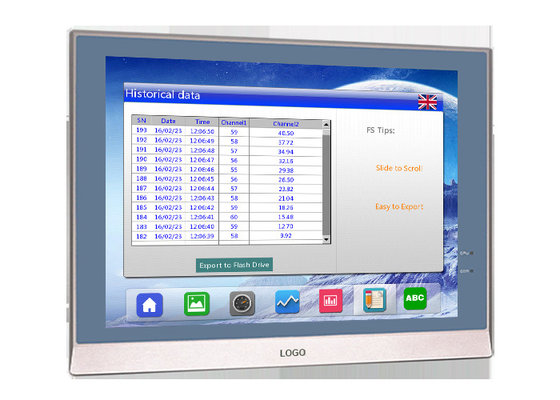 High Brightness 12.1 Inch Resistive Touch Screen With 1 Ethernet Port 128MB Flash supplier