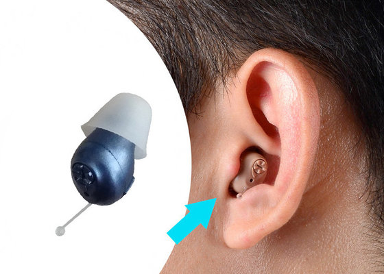 Unique Blue Micro In Ear Hearing Aids Small Tiny Size For Right Left Ear Hearing Loss