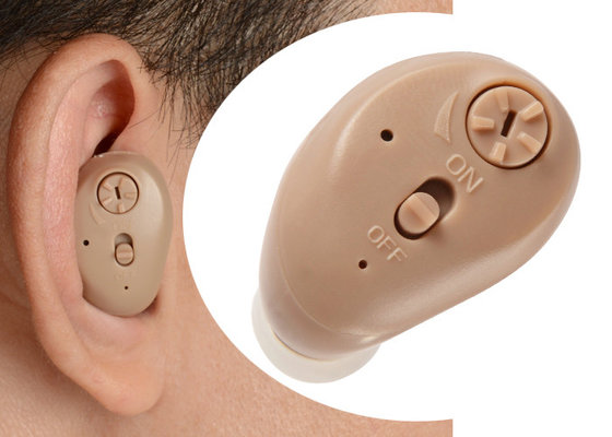 Rechargeable Bluetooth Digital Hearing Aid Machine Amplifier ABS Beige Color