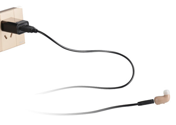 Tiny Hearing Amplification Devices , Easy Hearing Aids For The Elderly Fit In Right And Left Ear