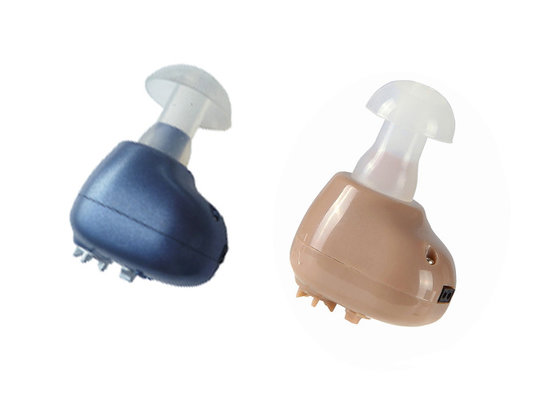 Fashion Blue Rechargeable In Ear Hearing Aids Noise Cancelling FDA Approved