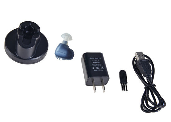Fashion Blue Rechargeable In Ear Hearing Aids Noise Cancelling FDA Approved